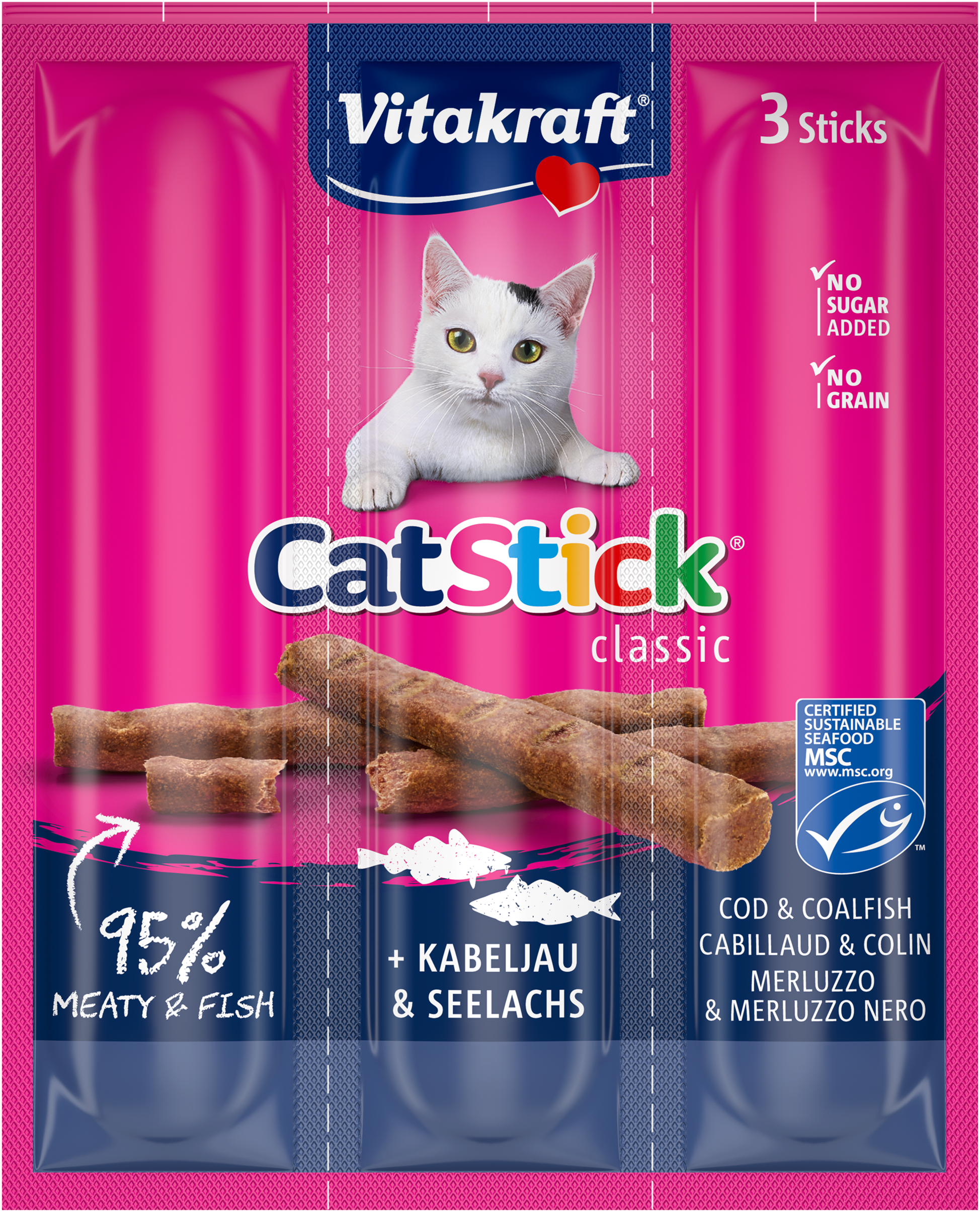 Cat Stick® + Kabeljau & Seelachs | Vitakraft Onlineshop